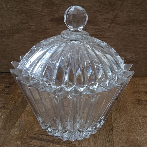 Mikasa | Accents | Vintage Mikasa Fine Crystal Diamond Fire Vanity ...